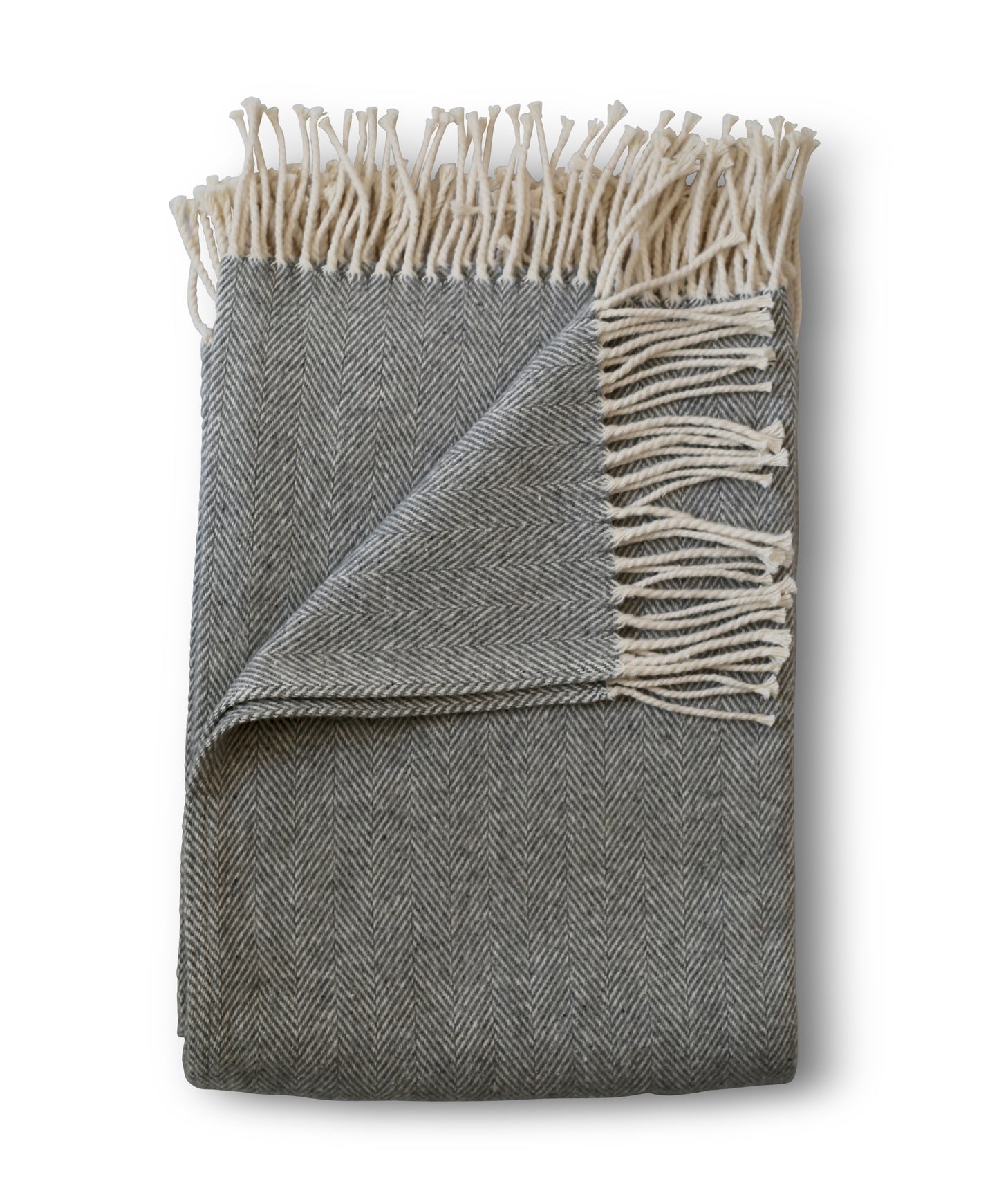 Luxury Blankets & Throws | 100% Cotton Herringbone Throw – Evangeline